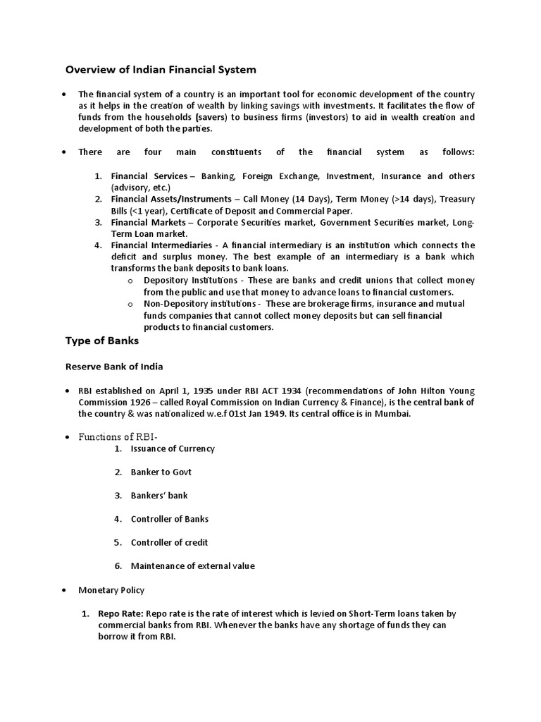 Indian Financial System Guide | PDF | Basel Iii | Banks