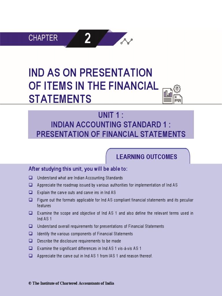 Ind As 1 | PDF | Going Concern | Income Statement