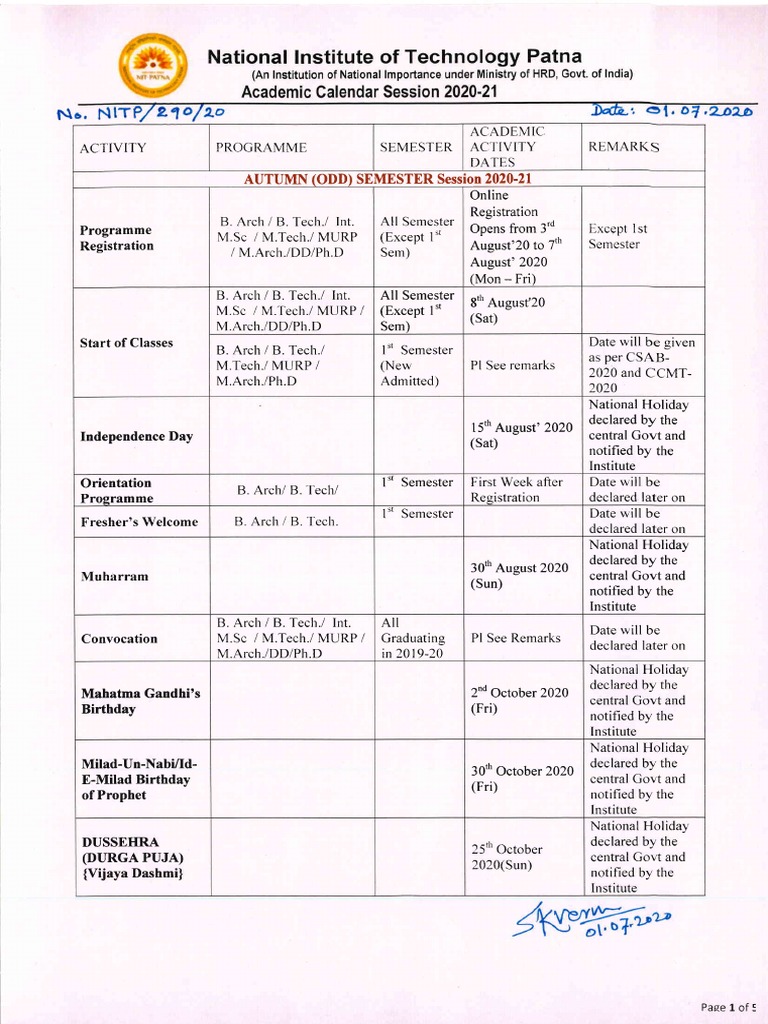 Academic Calendar 2020-21 Overview | PDF | Academic Term | Educational ...