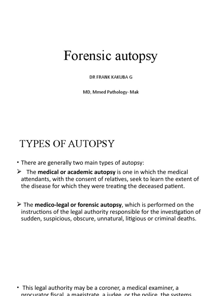 Forensic Autopsy | PDF | Autopsy | Forensic Science