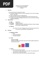 Detailed Lesson Plan in Grade 8 Pythagorean Theorem | PDF | Mathematics | Elementary Geometry