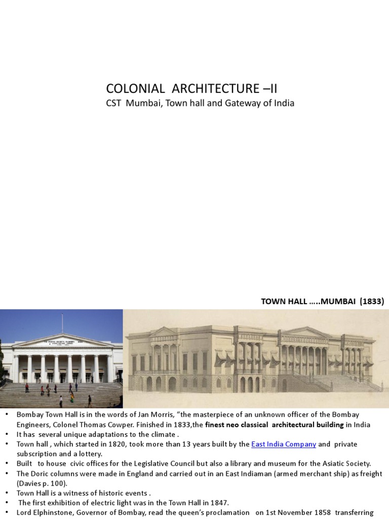 Mumbai's Colonial Architectural Landmarks | PDF | Architectural ...