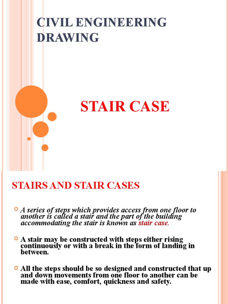 Staircase Design in Civil Engineering | PDF | Stairs | Components