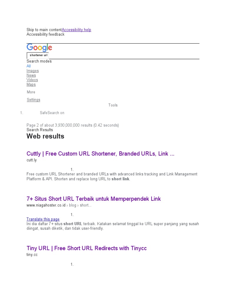 Skip To Main ContentAccessibility Help | PDF | Hypertext | Web Technology