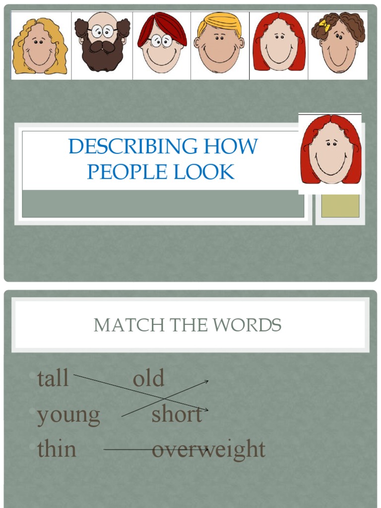 Adjectives For Describing How People Look Fun Activities Games - 75323 ...