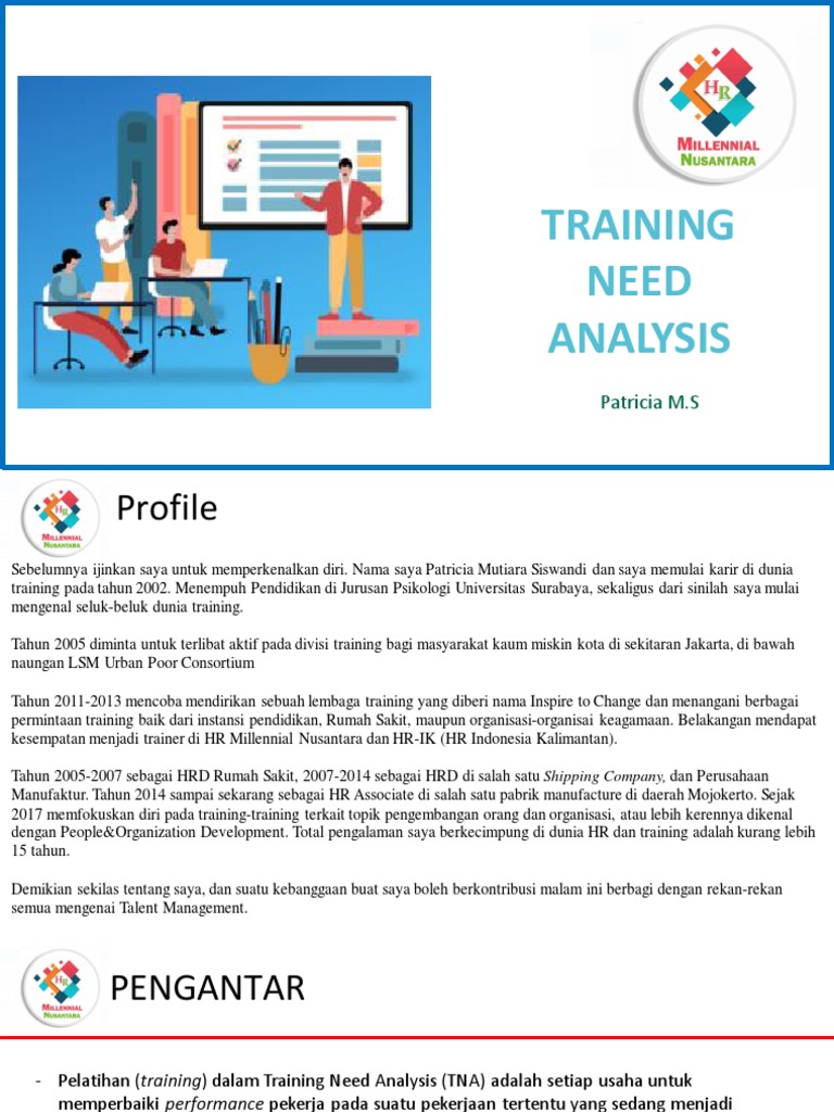 Training Need Analysis: Patricia M.S | PDF