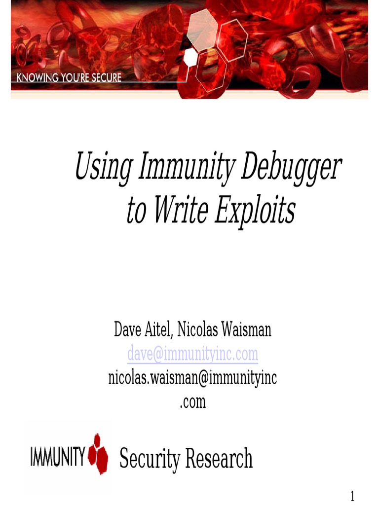 Using Immunity Debugger To Write Exploits Pdf Pdf Pointer Computer Programming Python 8696