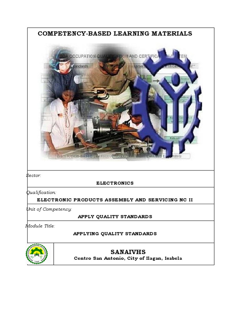 Apply Quality Standards Module 1 W1 | PDF | Reliability Engineering ...