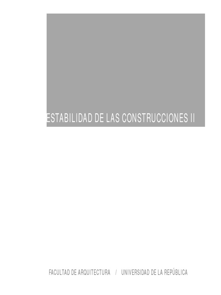 Estabilidad de Las Construcciones II | PDF | Diseño arquitectonico ...