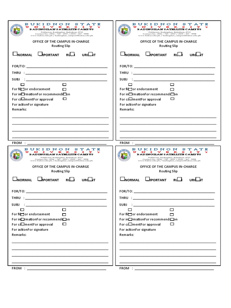 Routing Slip | PDF | Business
