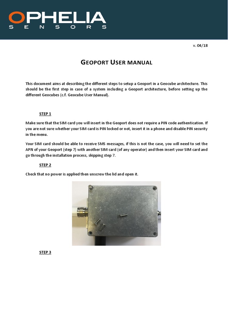 Geoport User Manual | PDF | Personal Identification Number | Computer ...