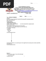 Mathematics Exam Questions For JSS1 First Term | PDF | Test (Assessment ...