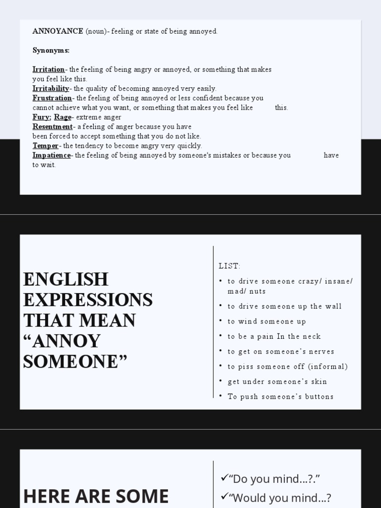 Annoyance | PDF | Anger