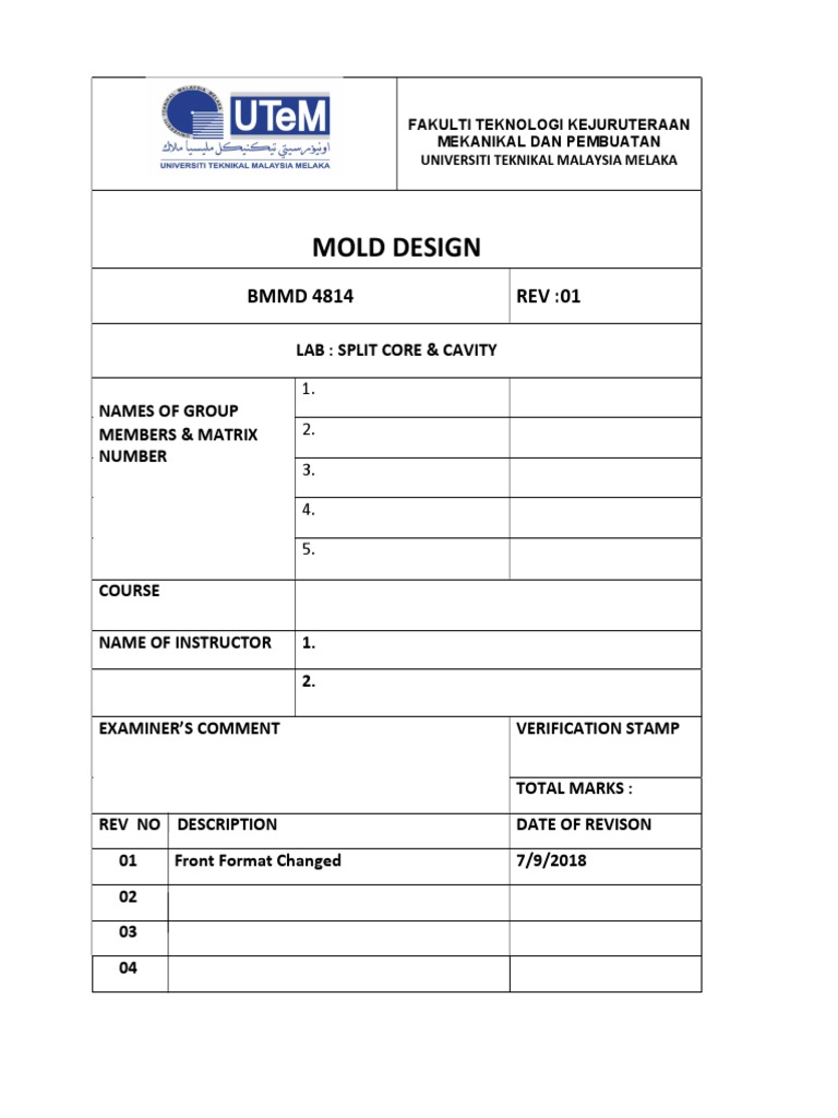 Design of Split Core and Cavity Molds for an Engineering Part Using ...