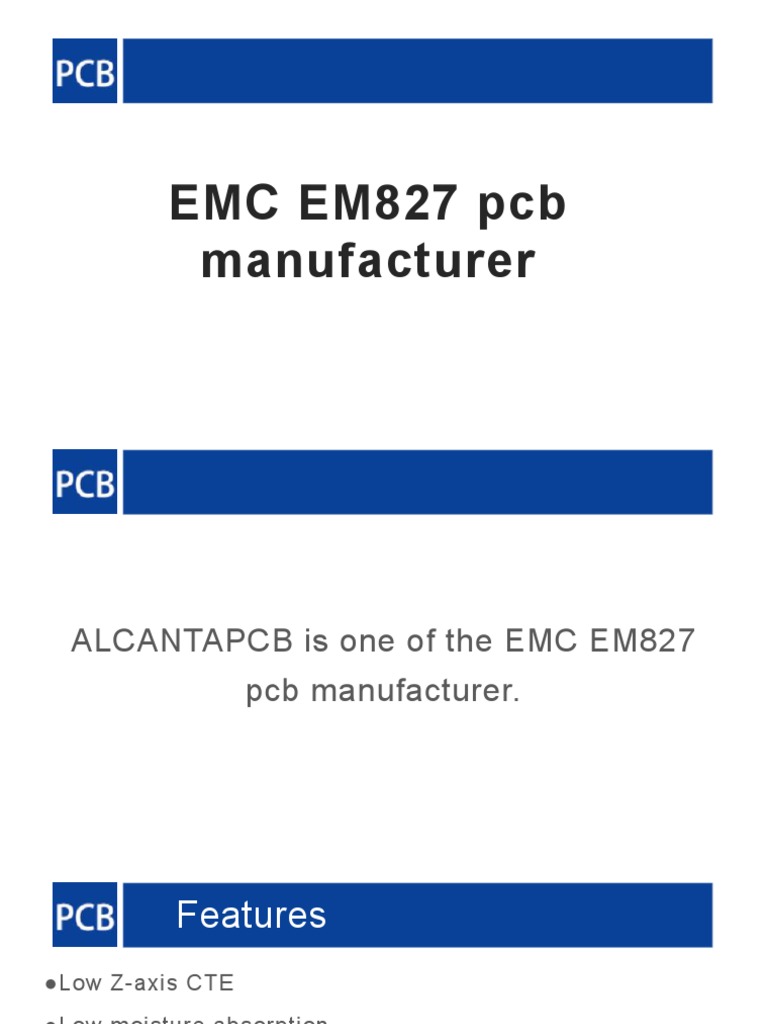 EMC EM827 PCB Specifications and Features | PDF | Printed Circuit Board ...