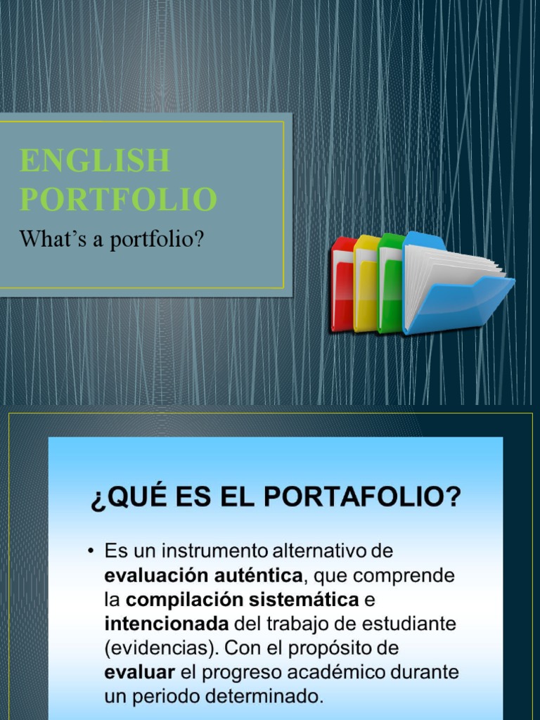 English Portfolio: What's A Portfolio? | PDF