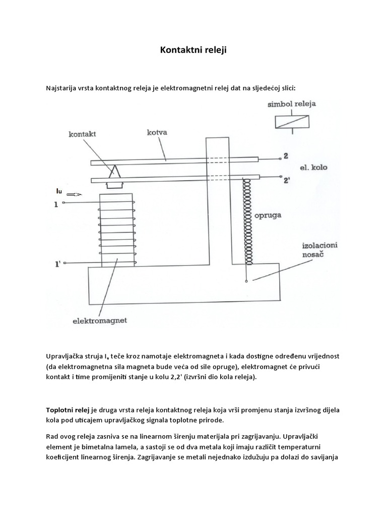 Kontaktni Releji | PDF