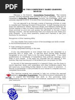 CBLM - Bookkeeping NC III (Aporbo, J) | PDF | Expense | Bookkeeping