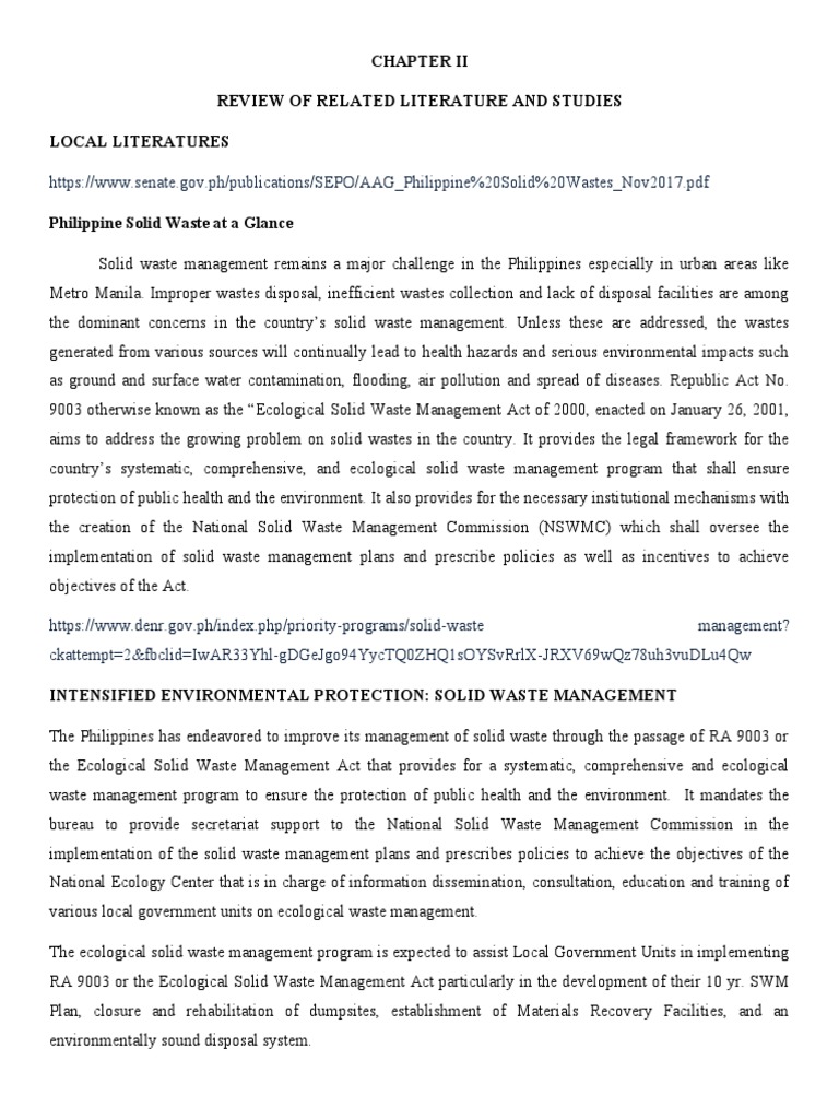 Review of Related Literature and Studies Local Literatures | PDF ...