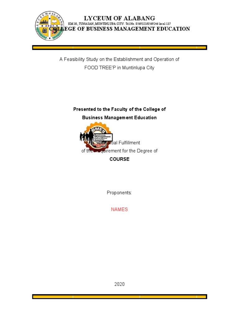 Feasib BME | PDF | Partnership | Marketing