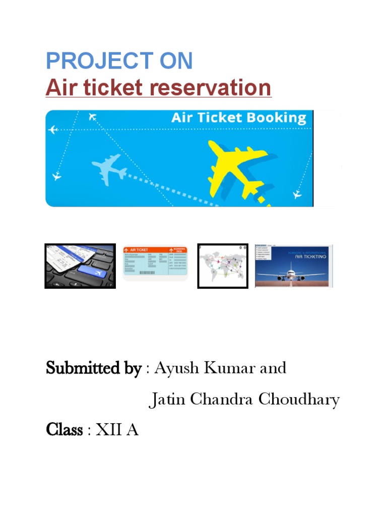 Air Ticket Reservation: Project On | PDF | Databases | Information ...