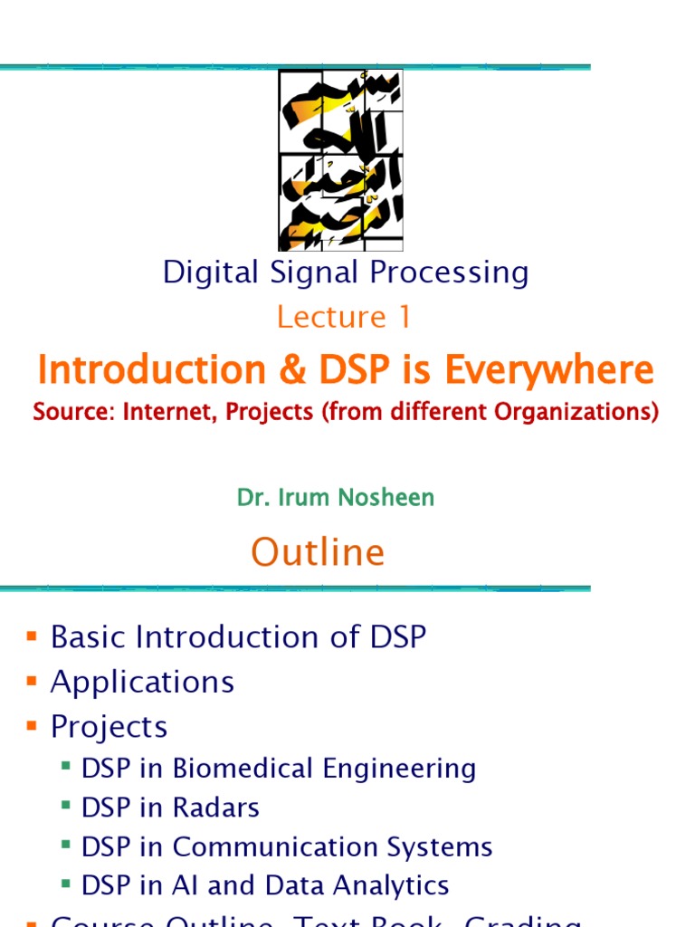 Introduction & DSP Is Everywhere: Digital Signal Processing | PDF ...