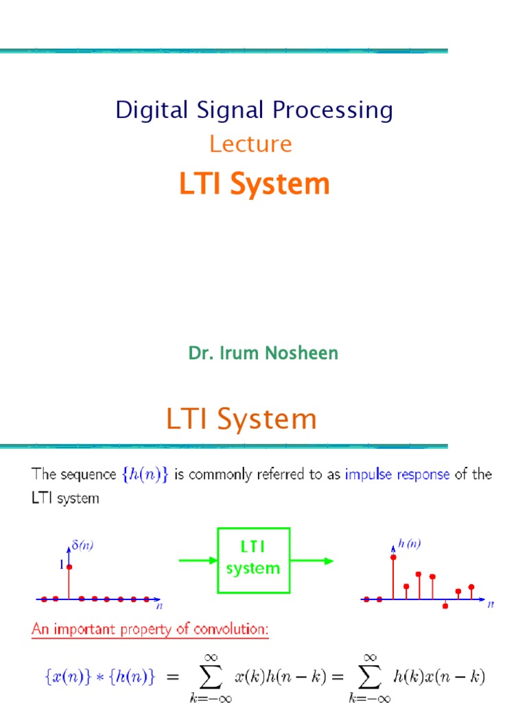 LTI System: Digital Signal Processing | Download Free PDF ...