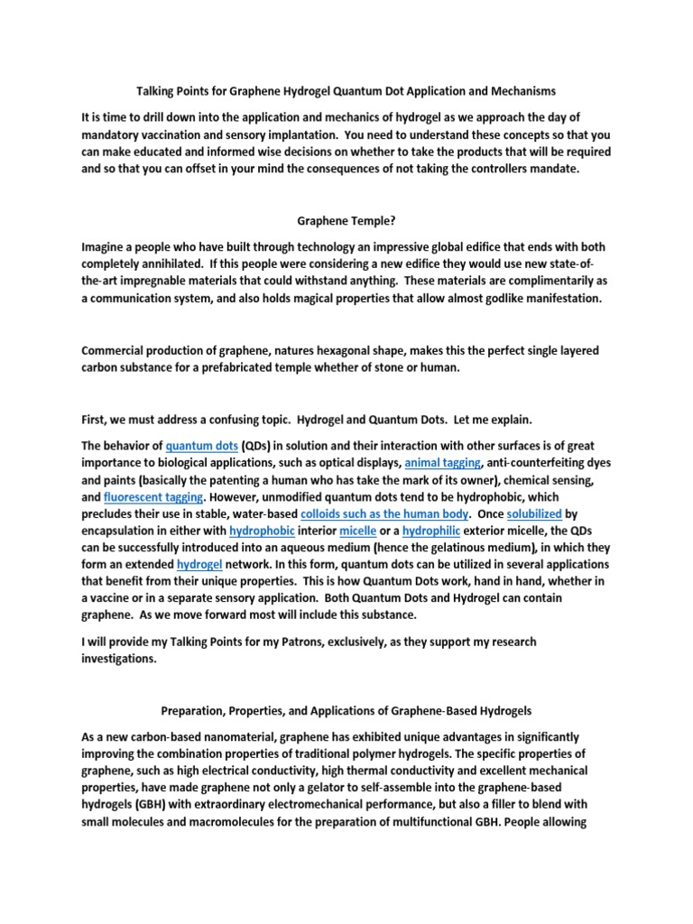 Celeste Solum Graphene Hydrogel | PDF | Tissue Engineering | Graphene