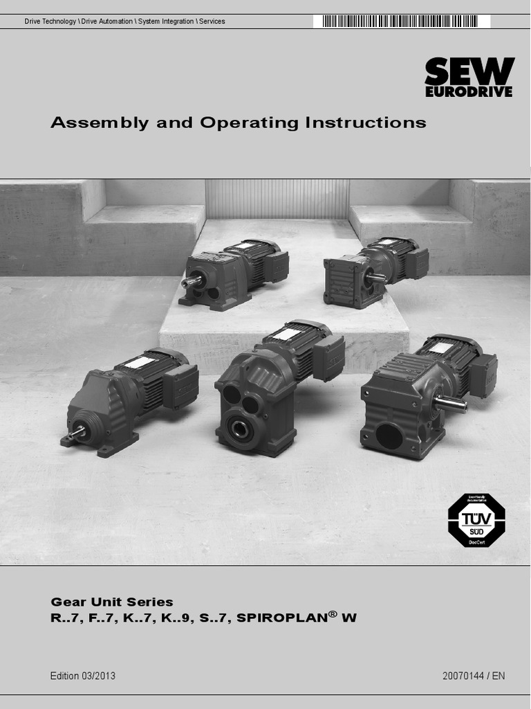 7 - Gear Units - R..7 F..7 K..7 K..9 S..7 Spiroplan W S20070144 PDF ...