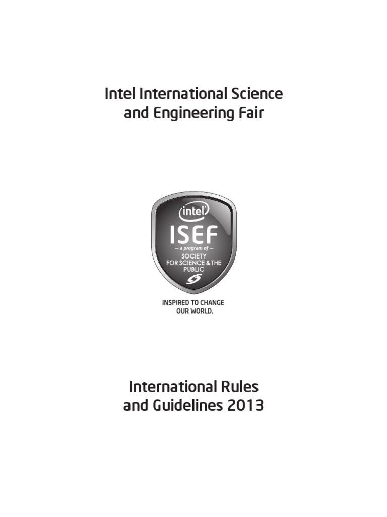 ISEF 2013 Guidelines Complete PDF | PDF | Institutional Review Board ...