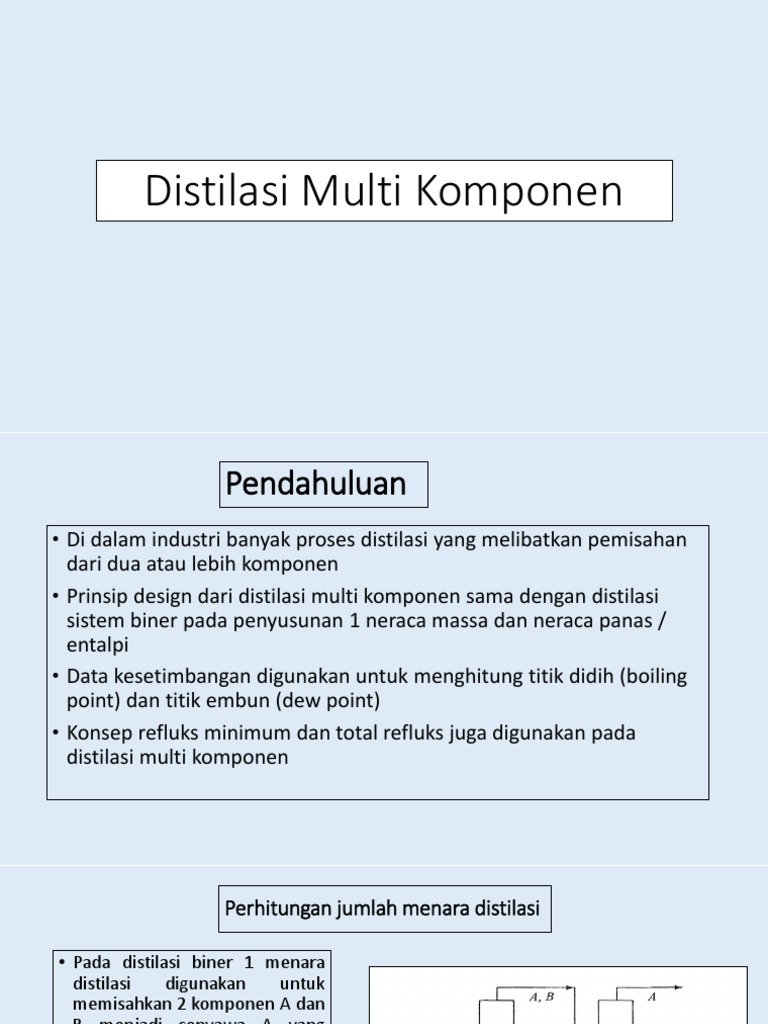Distilasi Multikomponen | PDF