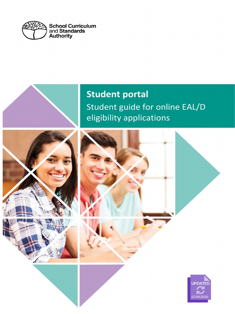Student Portal Student Guide For Online EALD Eligibility Applications ...