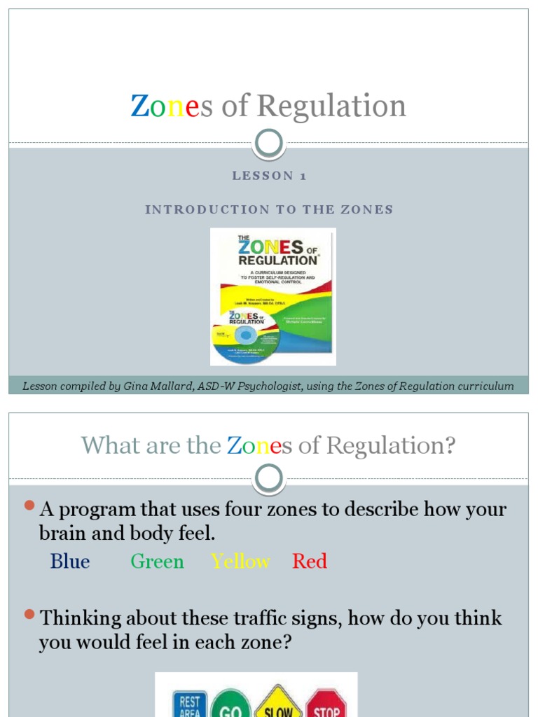 Zones Lesson 1 Introduction To The Zones | PDF | Facial Expression ...