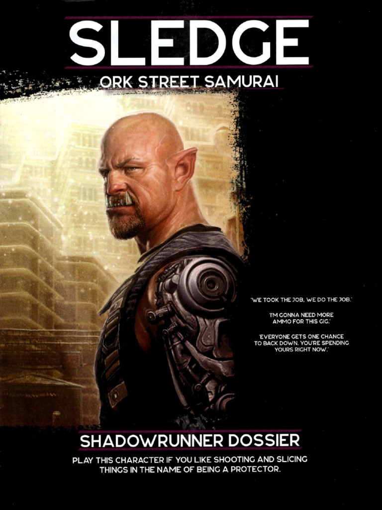 Shadowrun 6e - Beginner Box - Dossier - Sledge Game Trade Magazine 233 ...