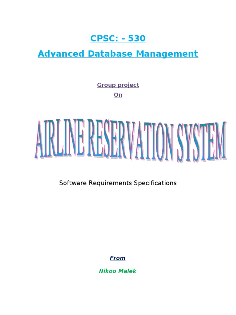 Airline Managment System | Download Free PDF | Software Release Life ...