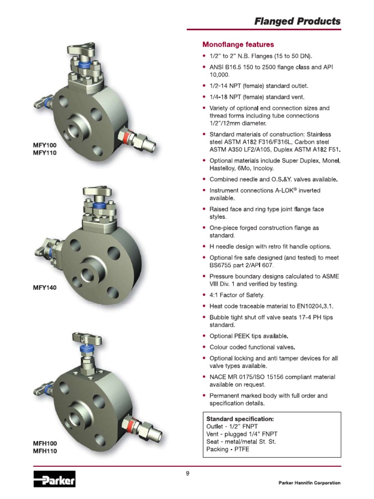 Mono Flange Parker PDF | PDF