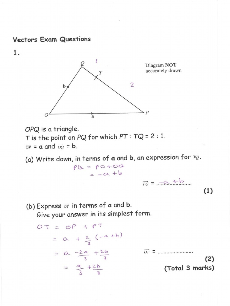 03042019-Pixi Vector Exam Question Answers PDF | PDF