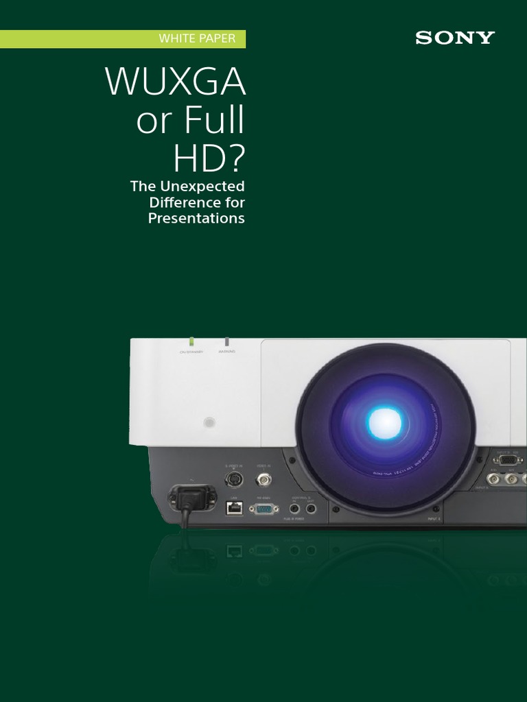 Wuxga or Full HD?: The Unexpected Difference For Presentations | PDF ...