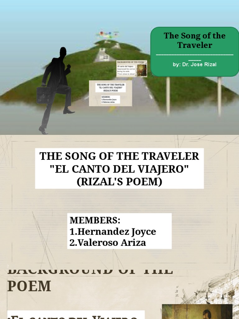 The Song of The Traveler: By: Dr. Jose Rizal | PDF
