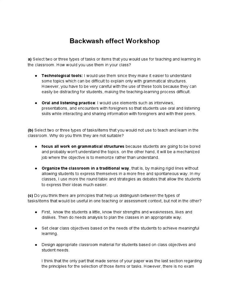 Backwash Effect | PDF