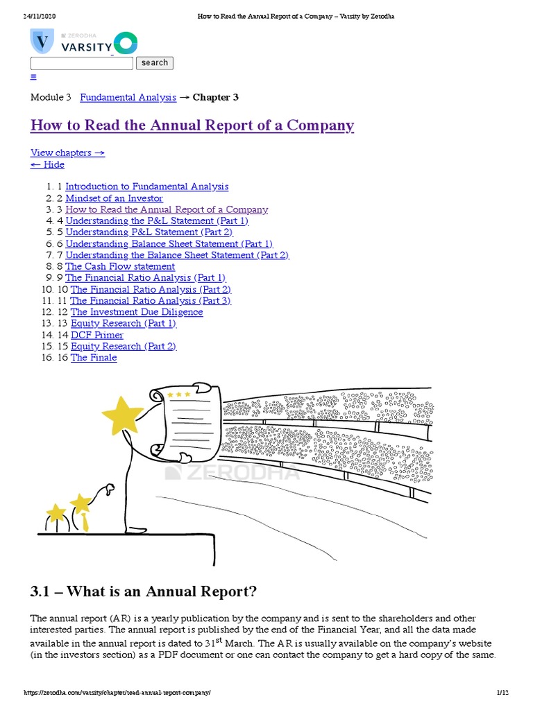 How To Read The Annual Report of A Company | PDF | Standard & Poor's ...
