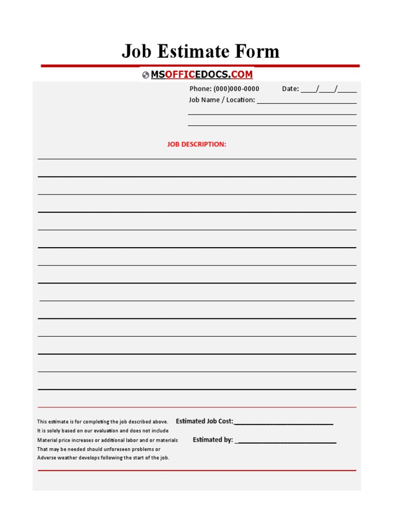 Painting Work Quotation Template 03 | PDF