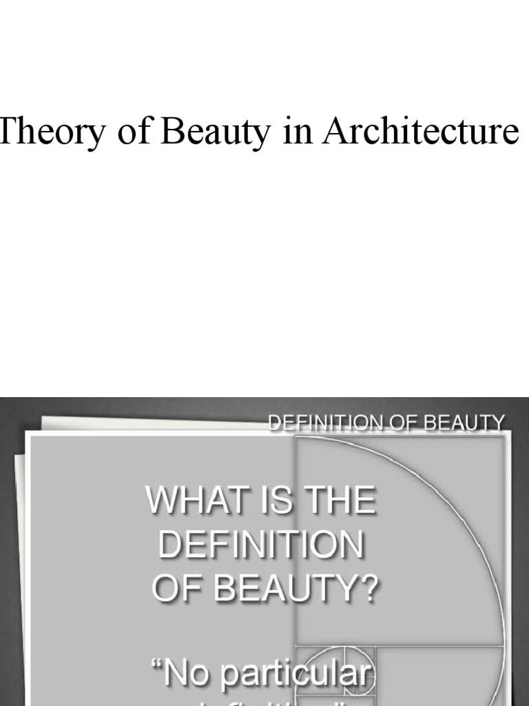 Beauty in Architecture | PDF