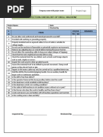 Cradle Inspection Weekly Checklist | PDF | Manufactured Goods | Equipment