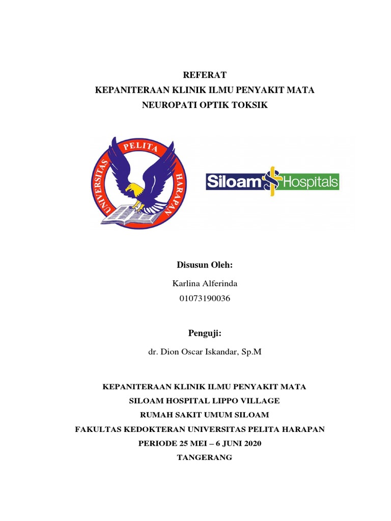 Referat Neuropati Optik Toksik PDF | PDF