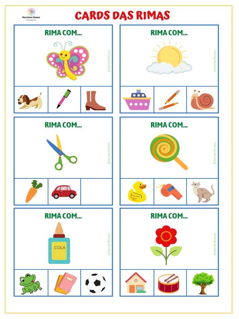 Card Das Rimas | PDF