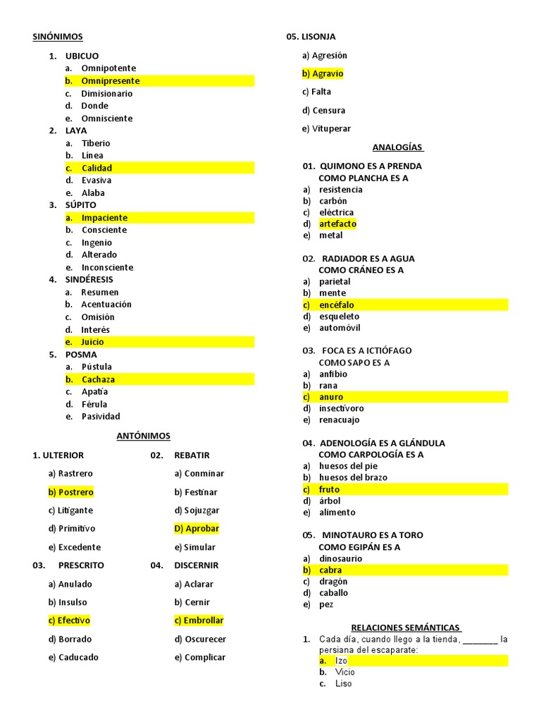 Simulacro - RV Cepre 2019 | PDF | Science | Biología
