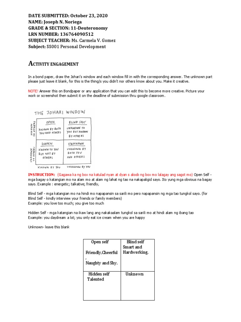 Module 1 Answer Sheet | PDF