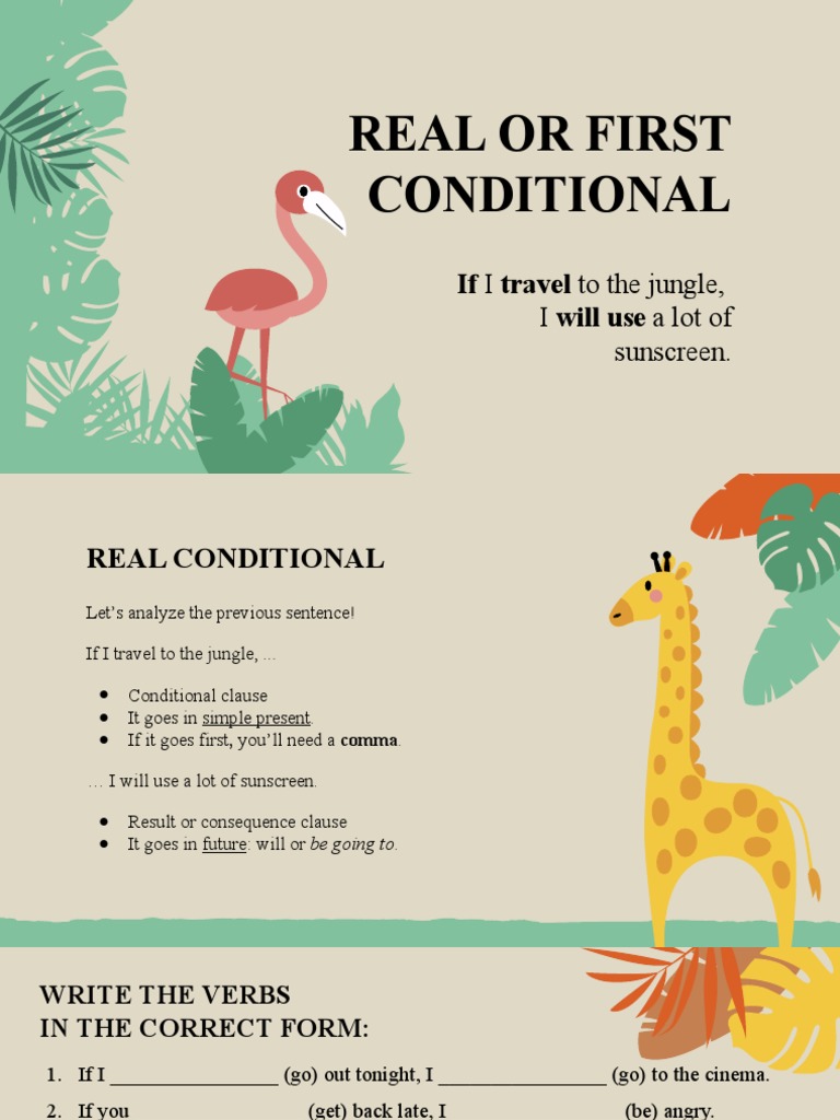 Grammar Workshop - Real Conditional | PDF | Semiotics | Grammar