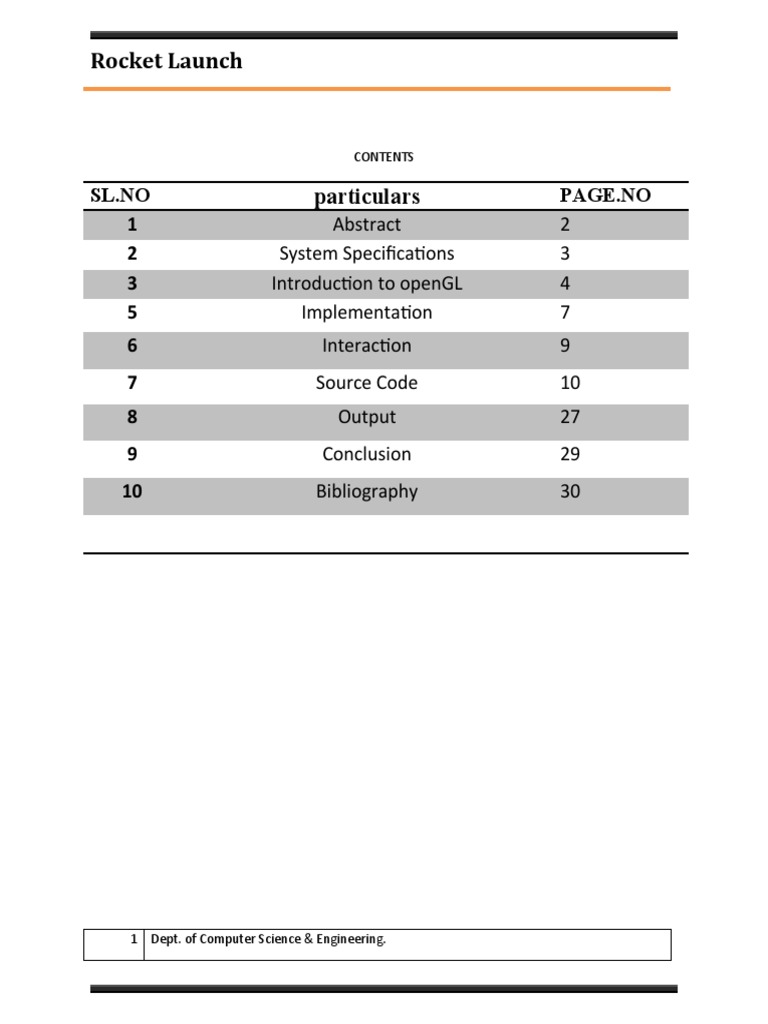 Simulation of Rocket CG Project Using OpenGL Report | PDF | Rendering (Computer Graphics) | Shader